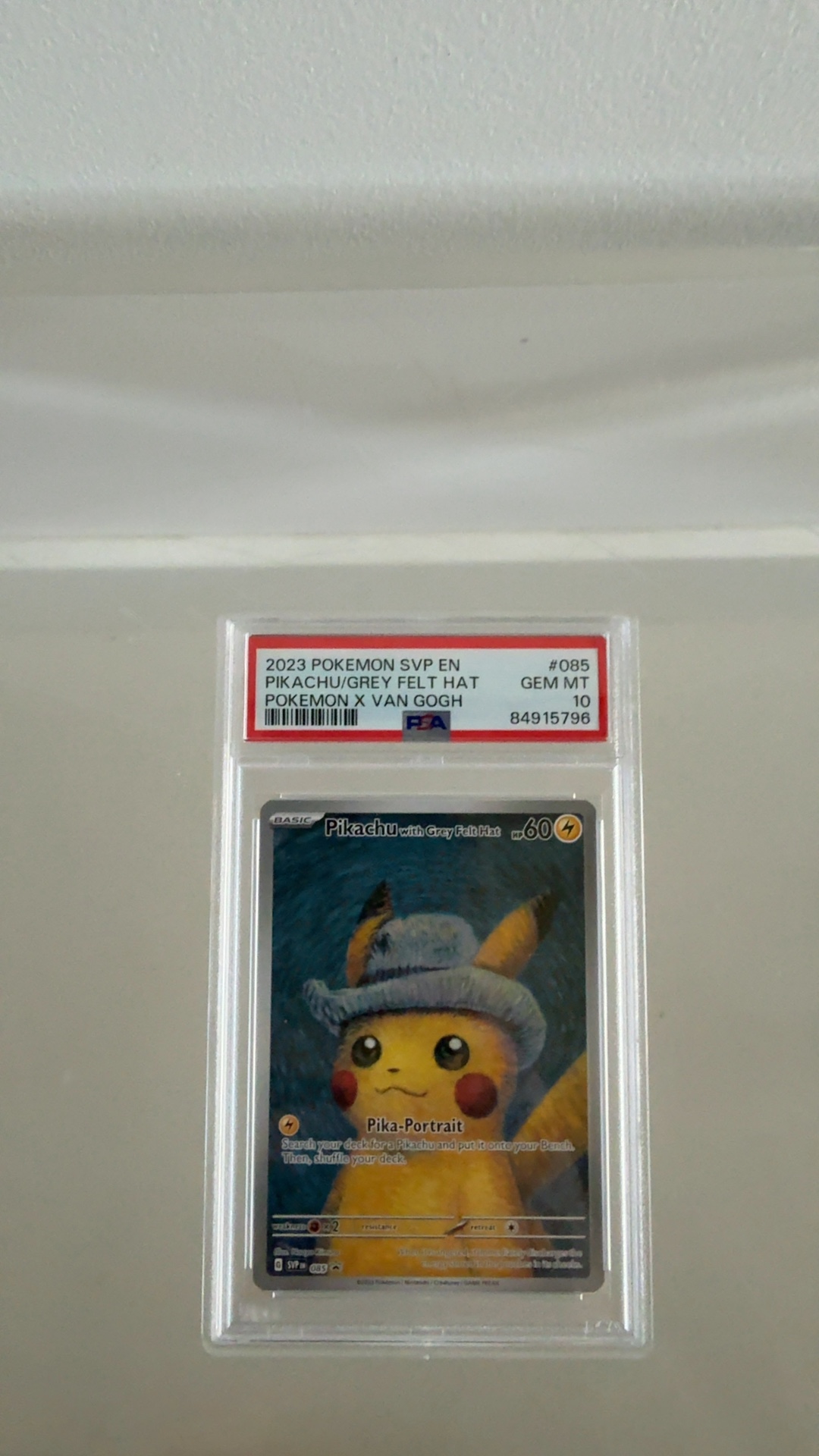 Pikachu with Grey Felt Hat - SVP EN 085 (Pokémon x Van Gogh Promo ...
